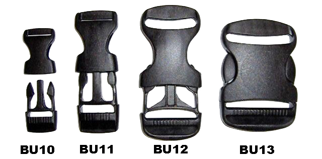 Buckle, Black, Side Release. FASTEX - Boatgear